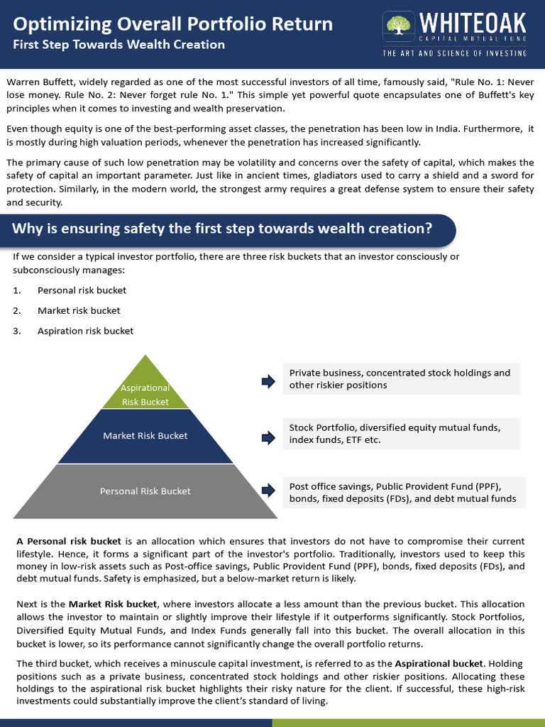 Optimizing Overall Portfolio Return | PDF | Asset Allocation | Investing