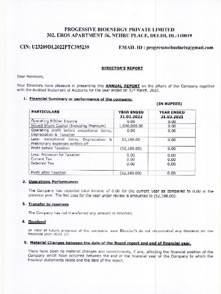 Director Report Compressed | PDF