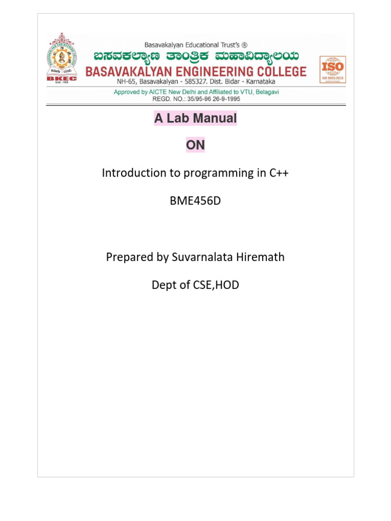 Me C Lab Programs Download Free Pdf Namespace Pointer Computer Programming