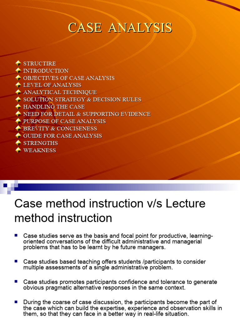 CASE ANALYSIS | PDF | Experience