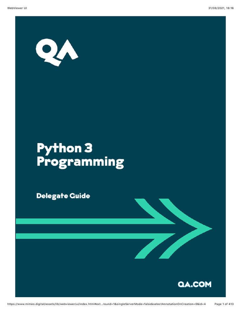 QA Python 3 Delegate Guide | PDF QA Python 3 Delegate Guide | PDF