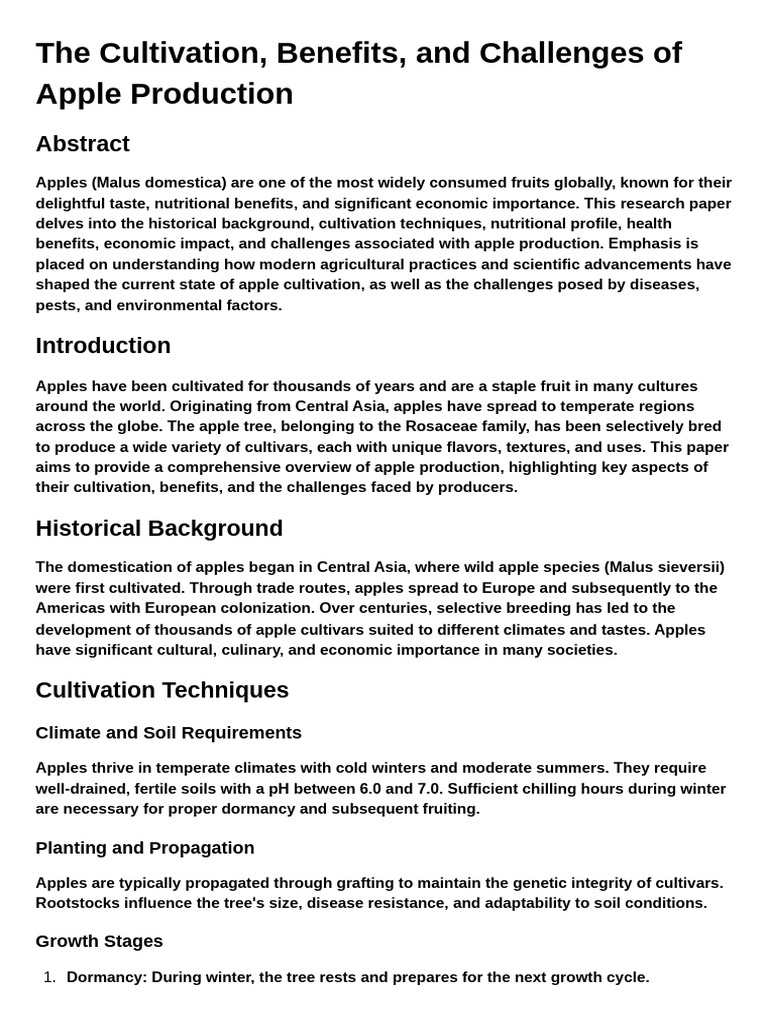 Apple | PDF | Apple | Agriculture