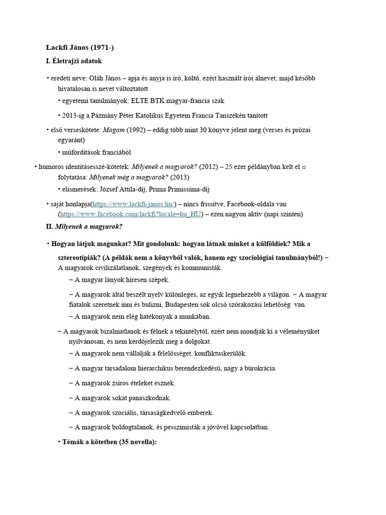 Lackfi János | PDF