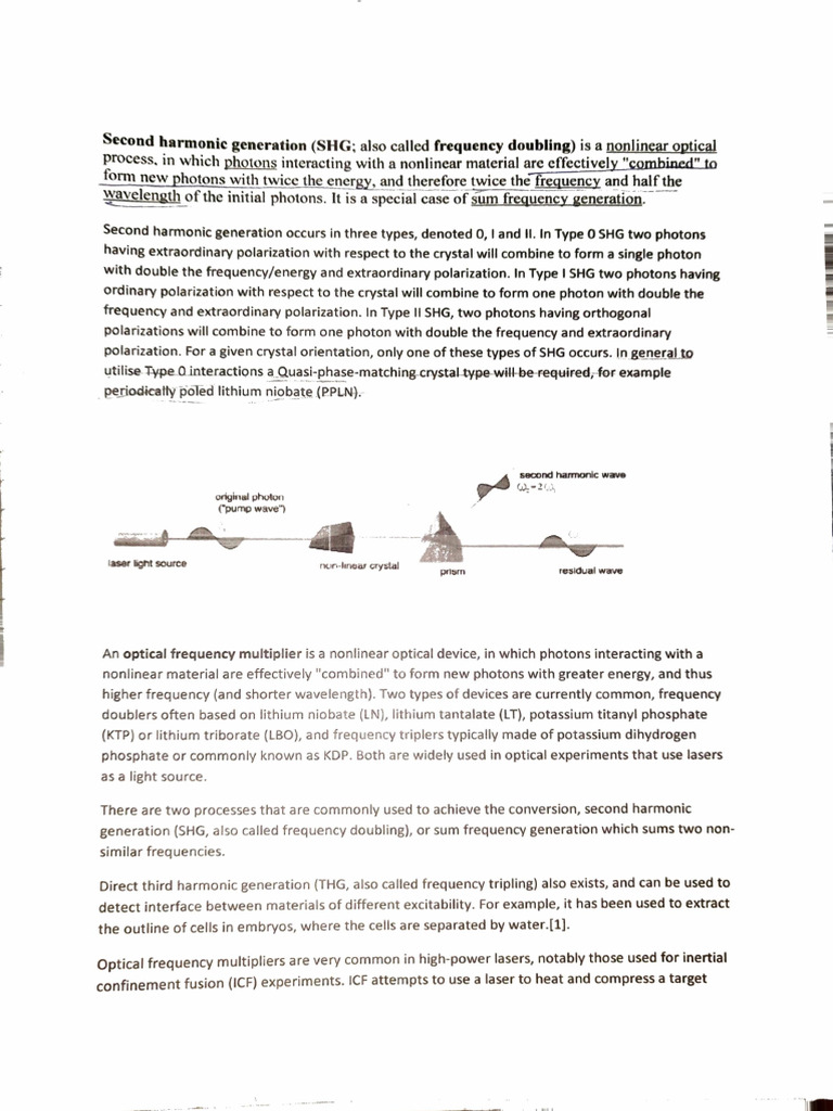 Non Linear Optics | PDF | Rectifier | Nonlinear Optics