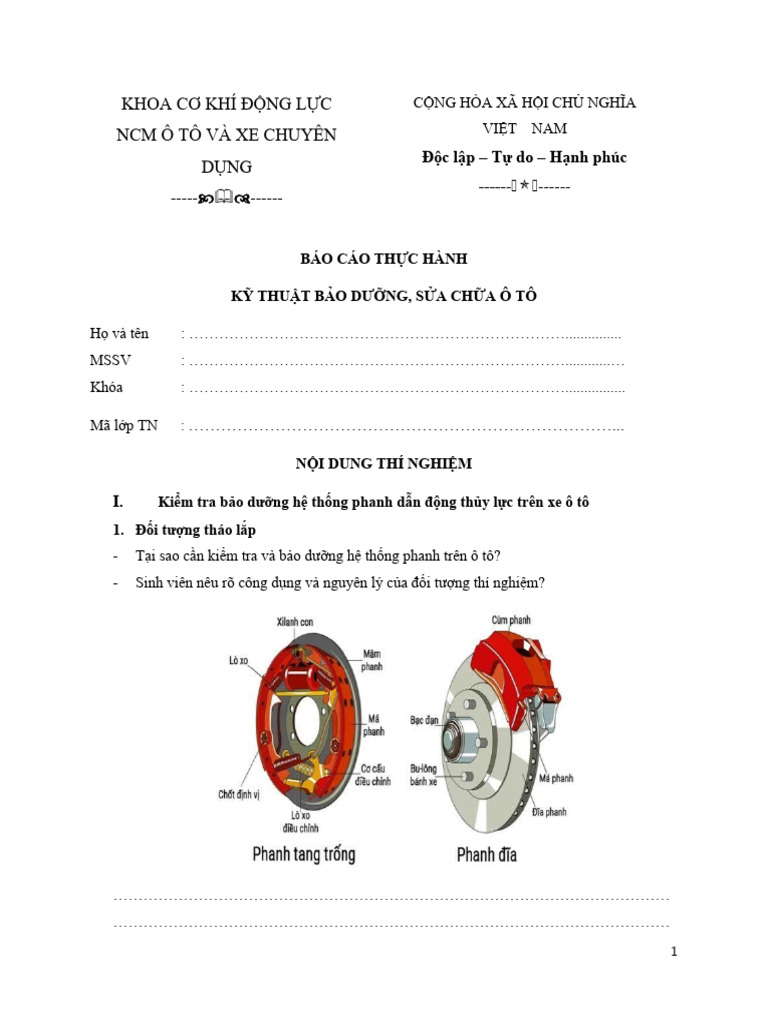 Khoa Cơ Khí Đ NG L C NCM Ô Tô Và Xe Chuyên D NG | PDF