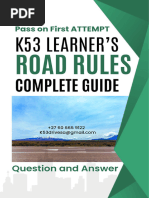 The Official K53 Learner's and Driver's Made Easy (Extract) | PDF ...