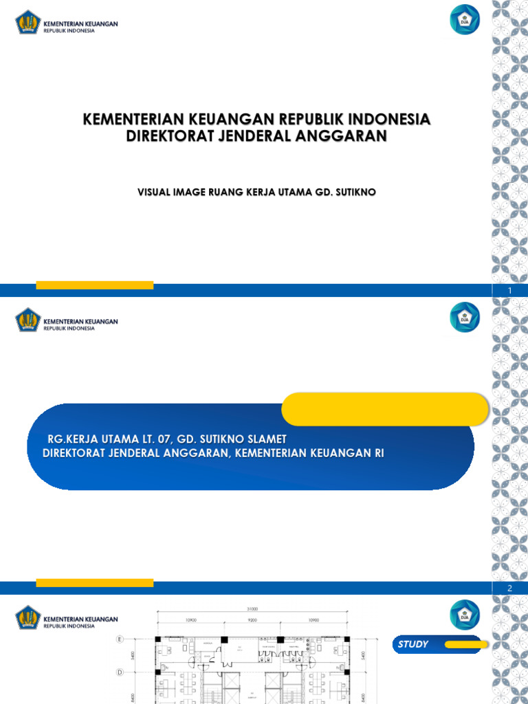 Visual Plan for Indonesian Finance Ministry Office | PDF