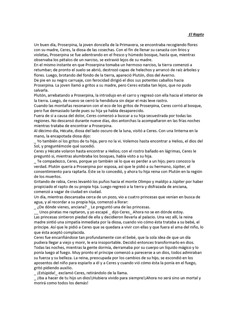 El Rapto TP | PDF
