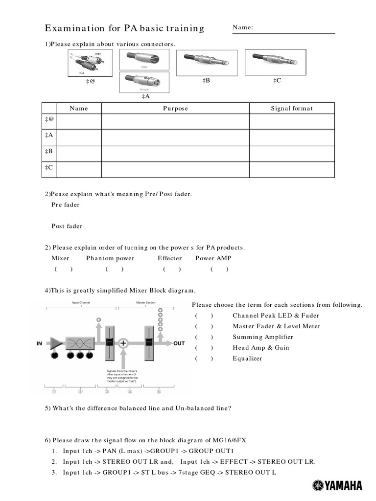 Examination For Basic PA Training | PDF