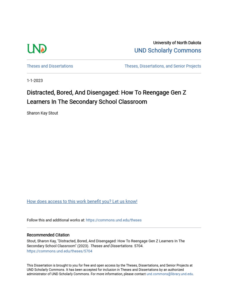 Distracted Bored and Disengaged How To Reengage Gen Z Learners | PDF ...