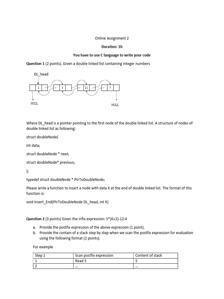 Online Assignment 2 | PDF | Queue (Abstract Data Type) | Computer Science