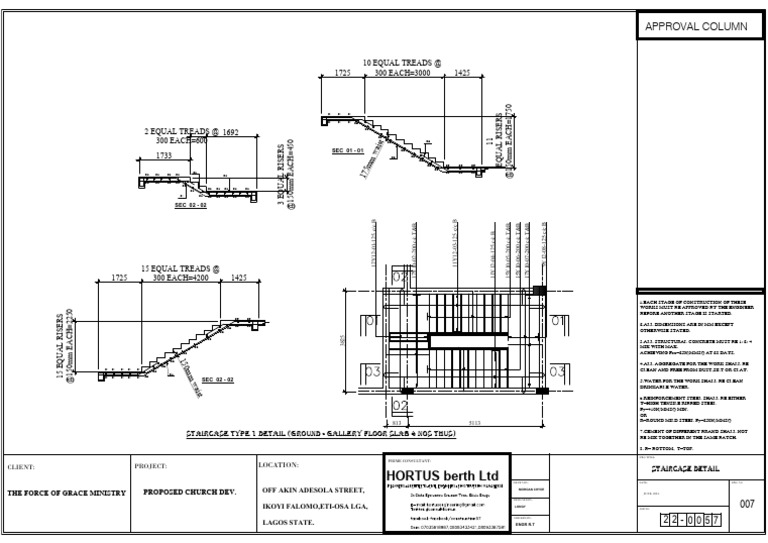 Reinforced Concrete Staircas | PDF | Stairs | Structural Engineering