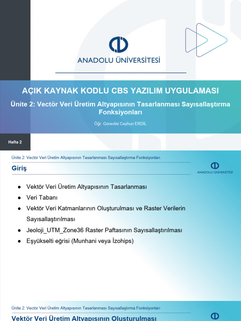 AÇIK KAYNAK KODLU CBS YAZILIM UYGULAMASI DERSİ (2) | PDF AÇIK KAYNAK KODLU CBS YAZILIM UYGULAMASI DERSİ (2) | PDF
