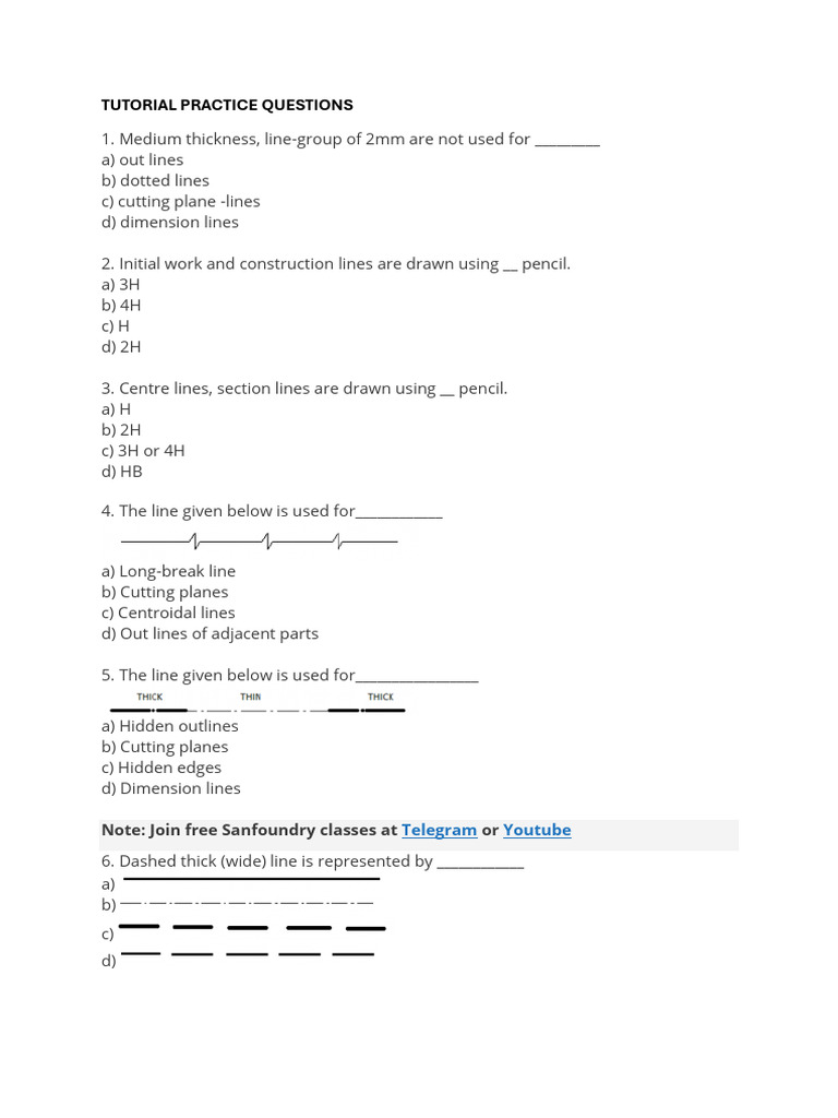 Mee 105 Practice Questions | PDF | Ellipse | Perpendicular