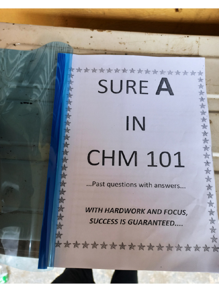 CHM 101 Past Question | PDF