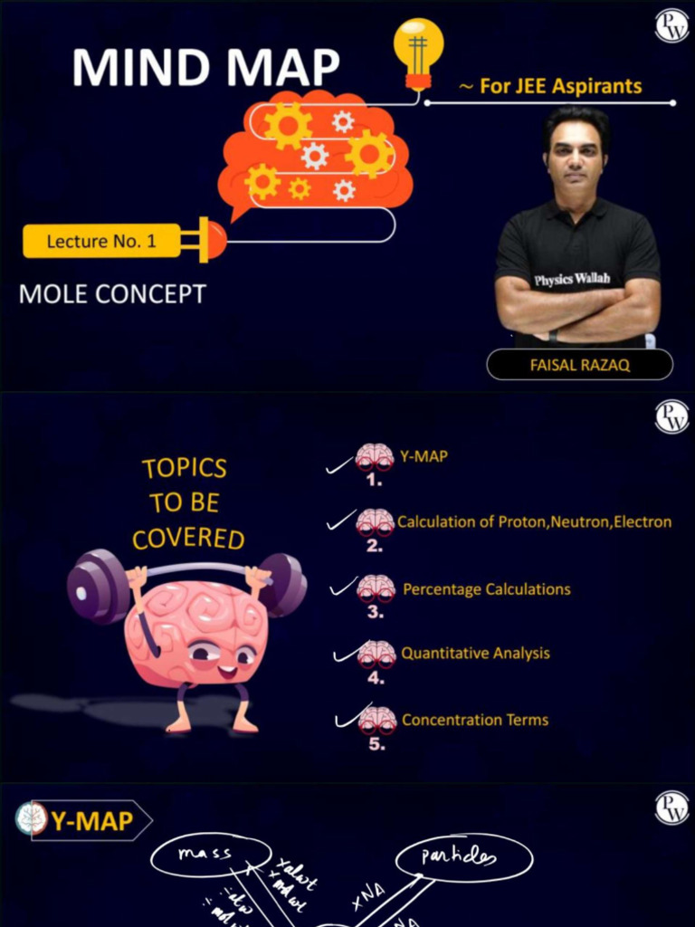 P2 Mole Concept Class Notes Jee Mind Map Pdf