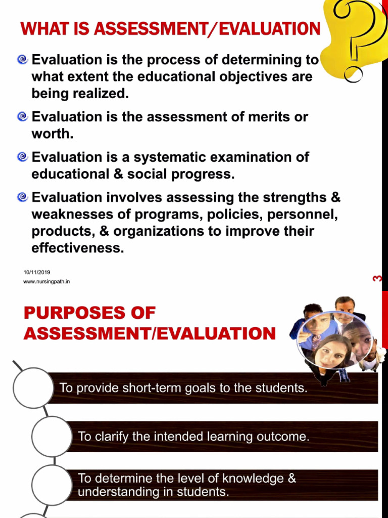 Assessment and Evaluation | PDF
