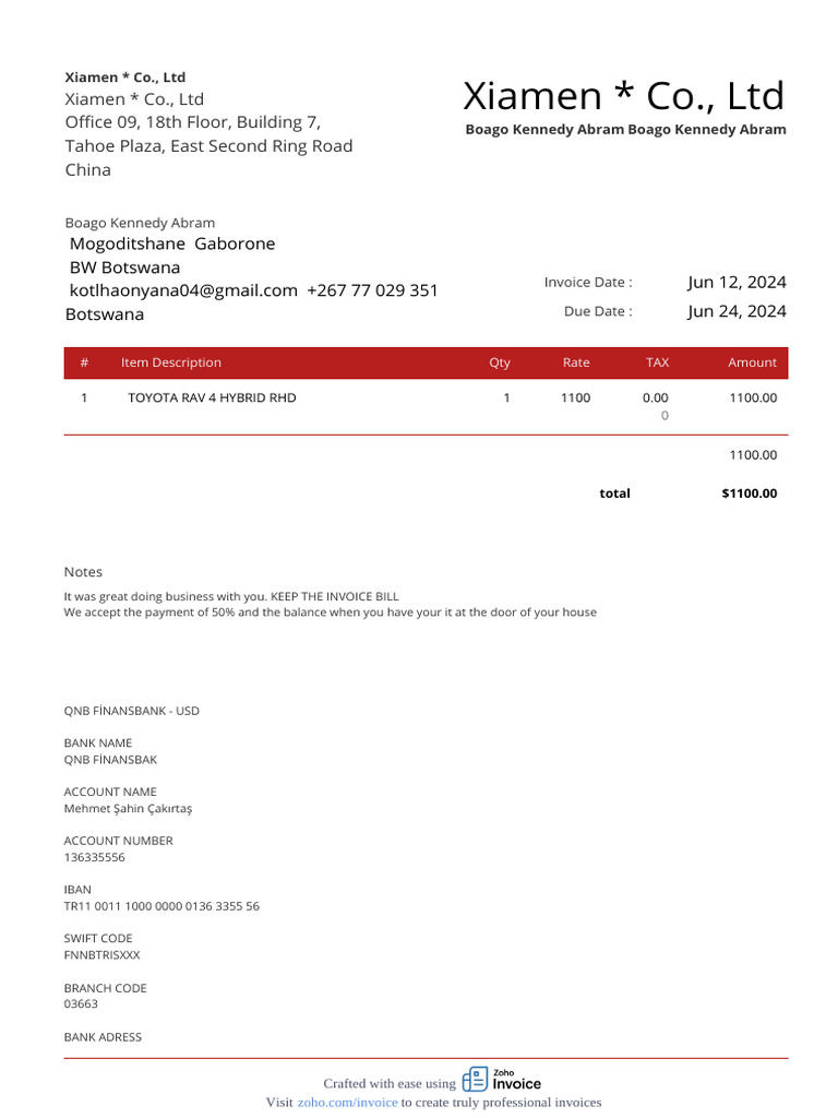 Invoice - 2024-06-13T055353.310 | PDF | Finance & Money Management