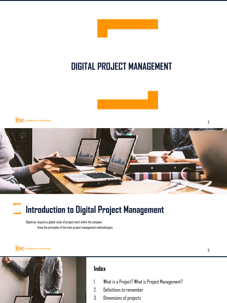 UNIT1.Introduction To Digital Project Management | PDF | Project Management | Agile Software ...