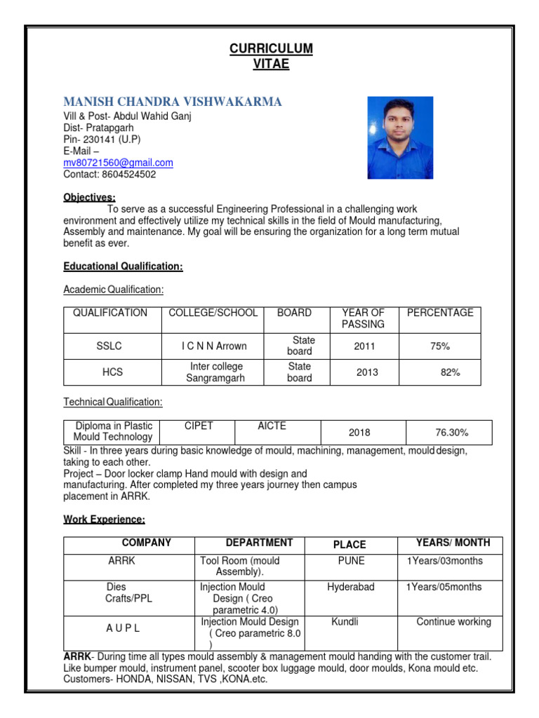 Manish (CV) Updated | PDF | Career & Growth