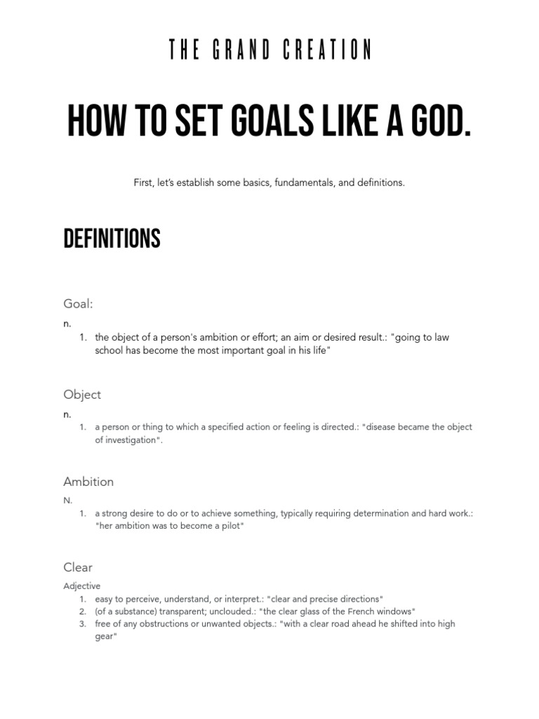 5 - 2 Goal Setting Workshop | PDF | Goal | Karma