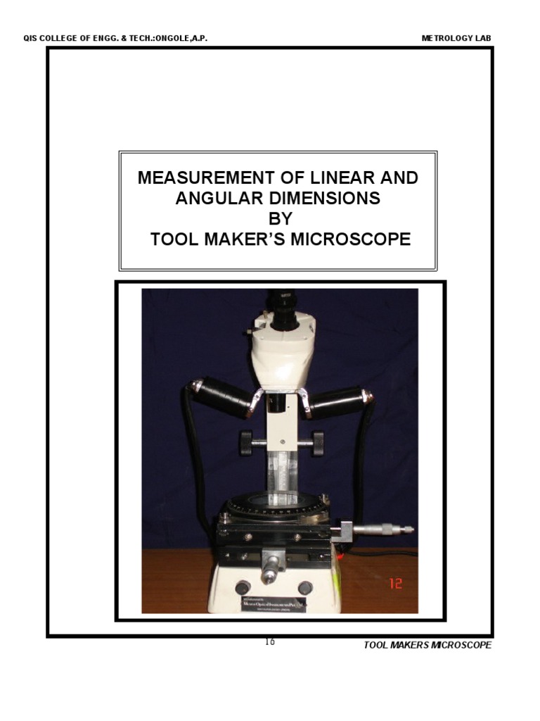 Tool Makers Microscope | PDF | Screw | Natural Philosophy