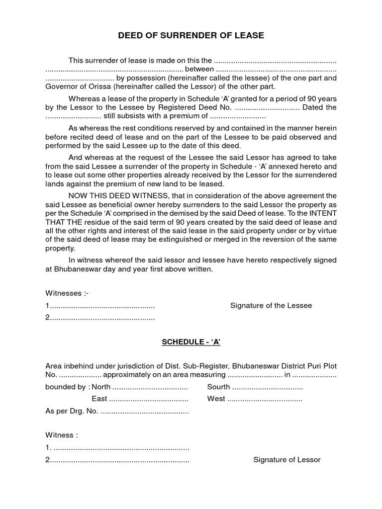 Annexure XVI | Download Free PDF | Lease | Deed