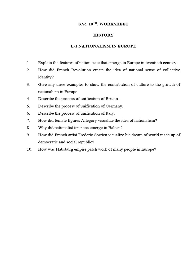 37-Assignment-Spiral Worksheet 10th. S.Sc. | PDF | Economies