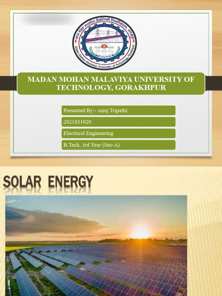 Solar eNERgy | PDF