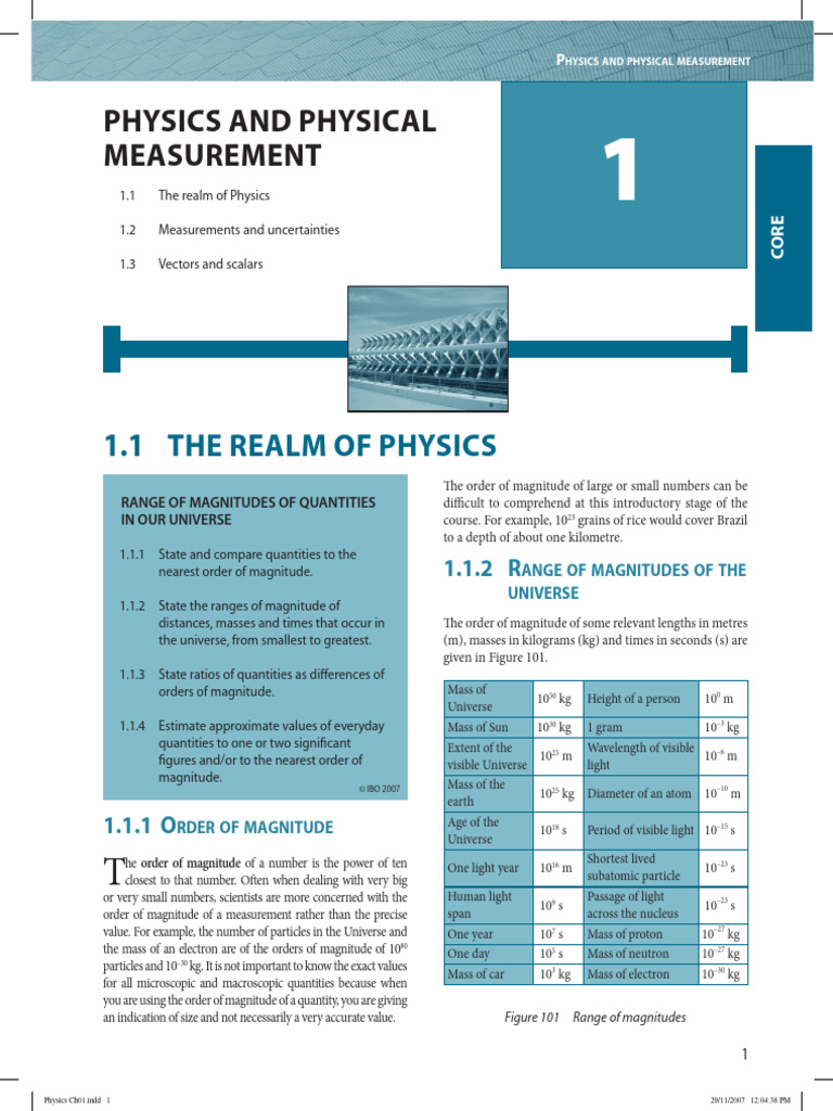 Chapter 01 | PDF | Significant Figures | Observational Error