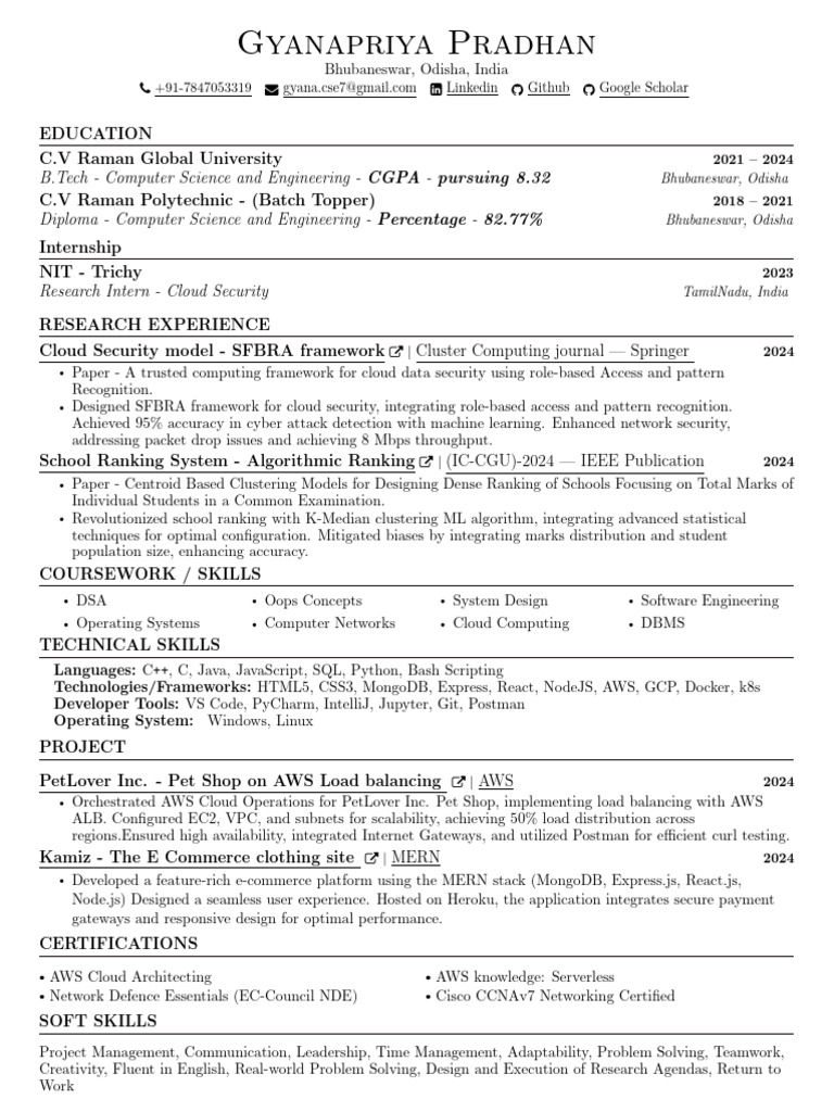 Gyanapriya Pradhan | PDF | Cloud Computing | Amazon Web Services