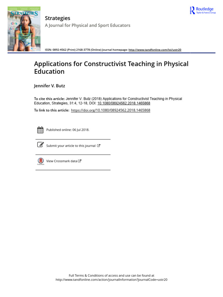 Applications For Constructivist Theory To Physical Education | PDF | Constructivism (Philosophy ...