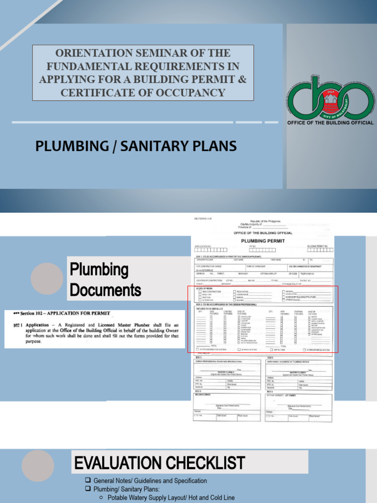 Building Permit Plumbing Requirements Guide | PDF | Plumbing | Sanitary ...