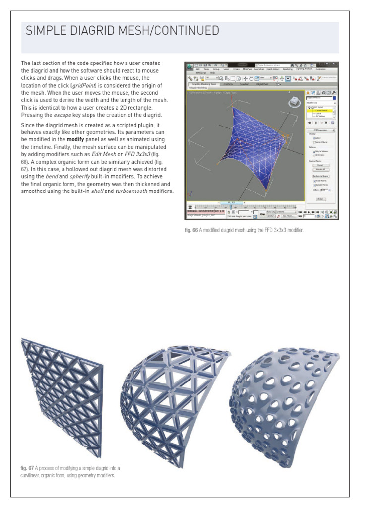Mesh Diagrid | Download Free PDF | Autodesk 3ds Max