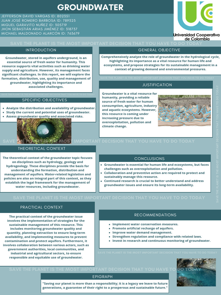Poster PDF | Download Free PDF | Groundwater | Aquifer