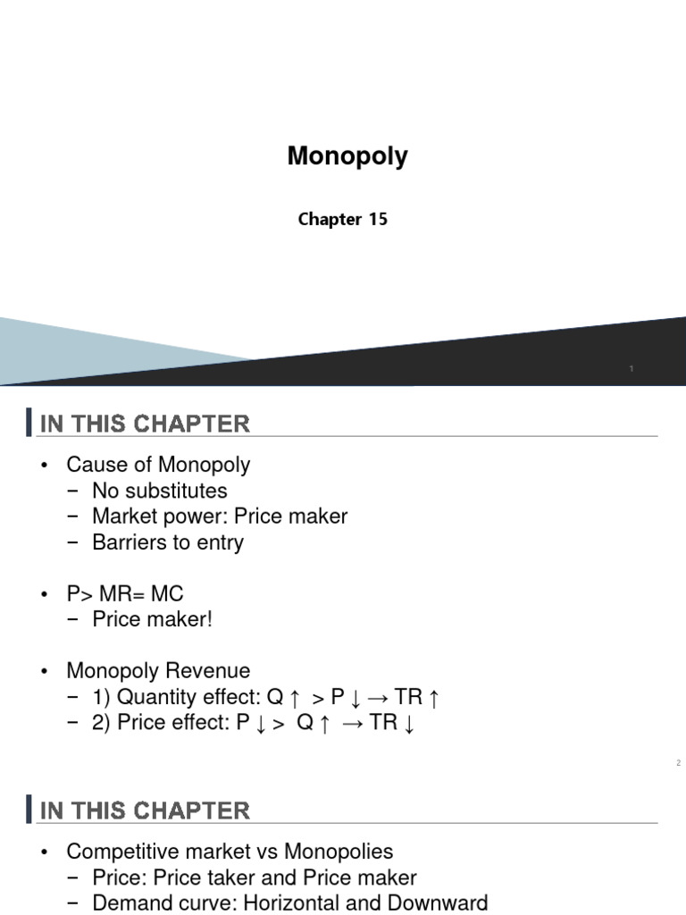 Chapter15 - Introduction To Economics | PDF | Monopoly | Demand