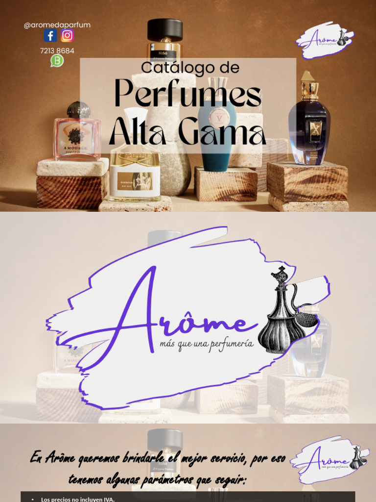 06-07-23 Arôme Catálogo de Alta Gama | PDF | Perfume | Plantas comestibles