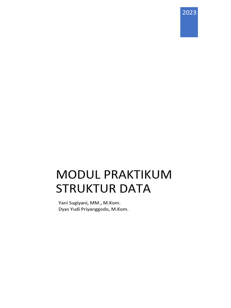 Modul Praktikum Struktur Data | PDF