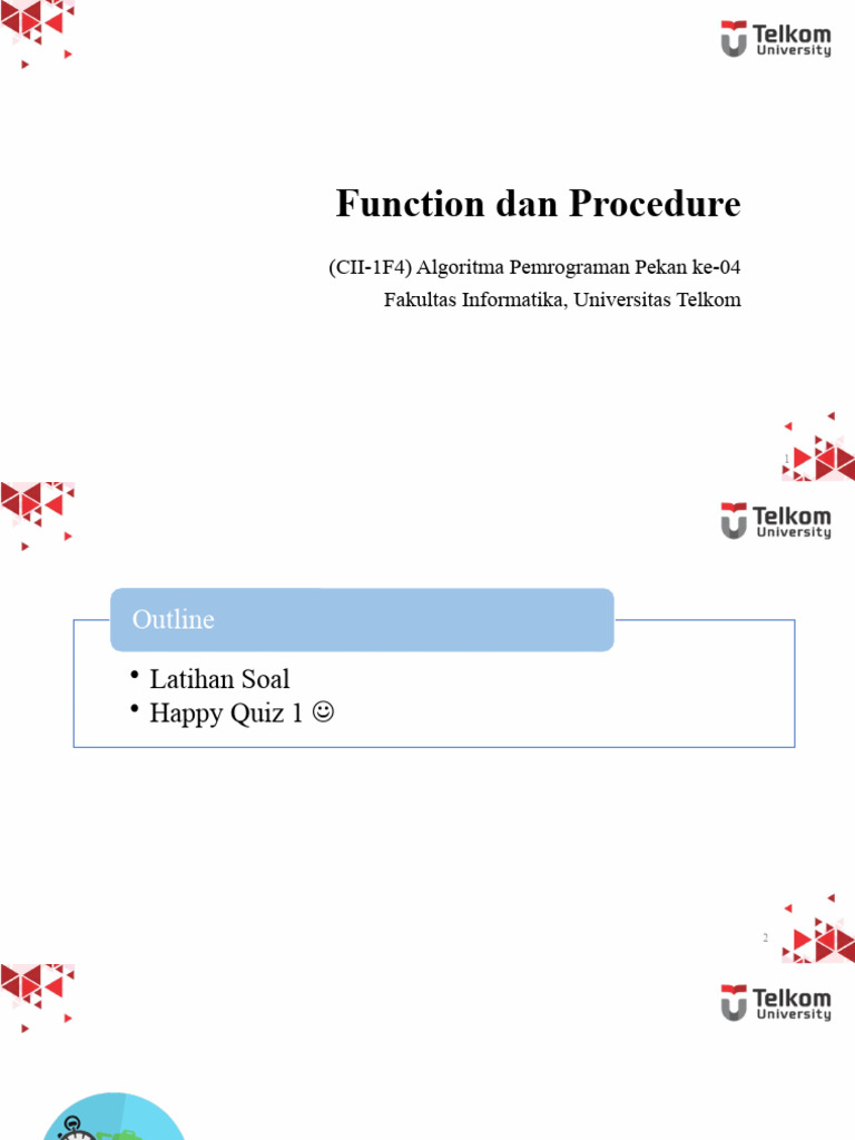04.CII-1F4 Pekan - 04 Subprogram | PDF