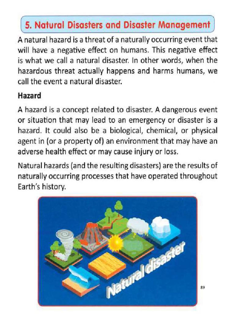 Disaster Management Unit 5 Grade 8 | PDF