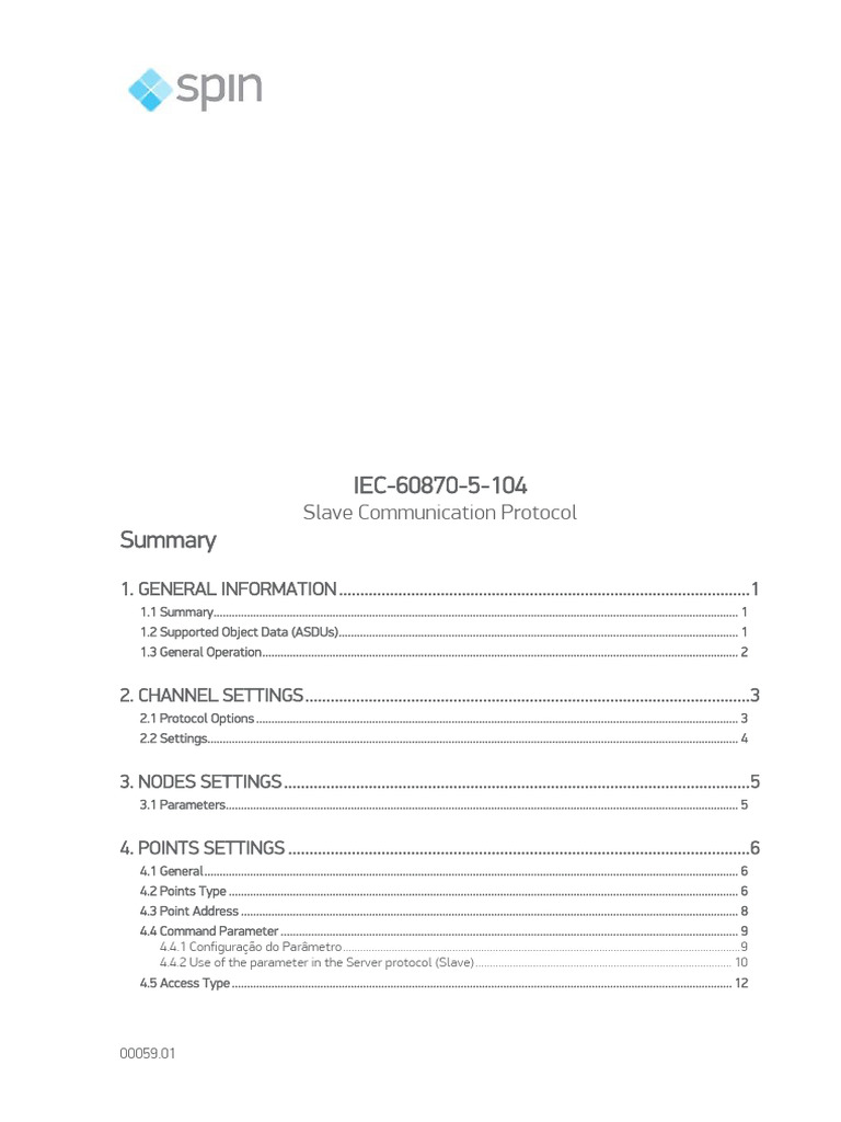 Protocol IEC 60870 5 104 Slave | Download Free PDF | Transmission Control Protocol | Port ...