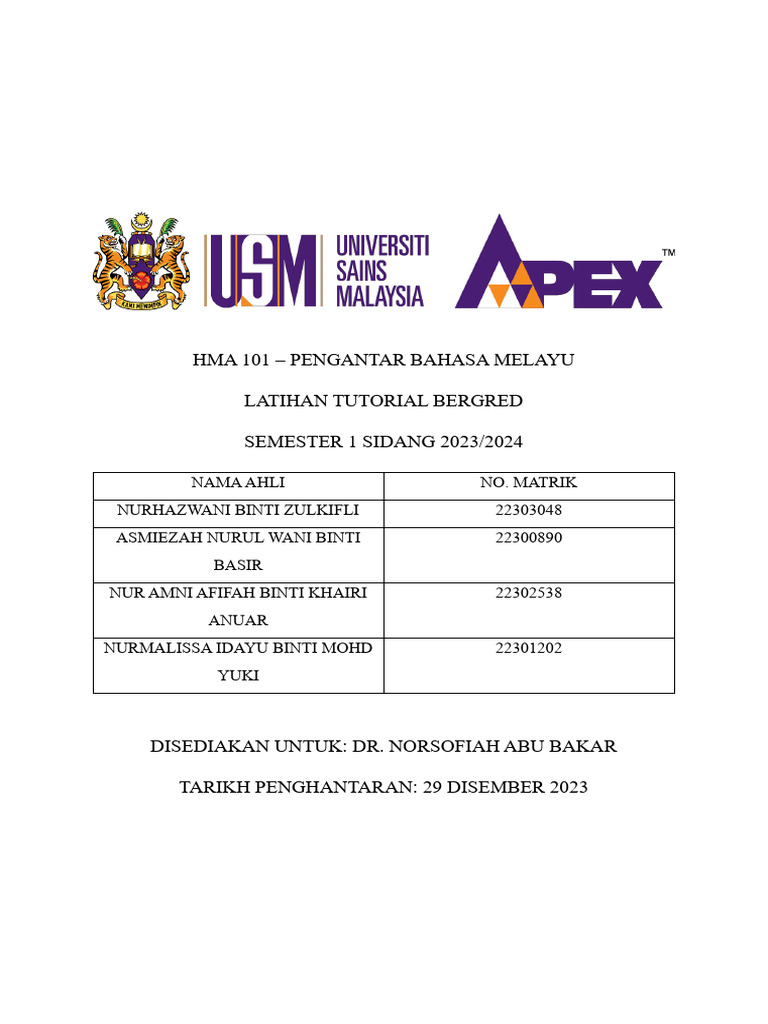 HMA 101 Tutorial Grouping | PDF