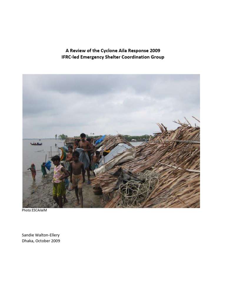 Review of Cyclone Aila Response 22 03 10SWE | PDF | Internally ...