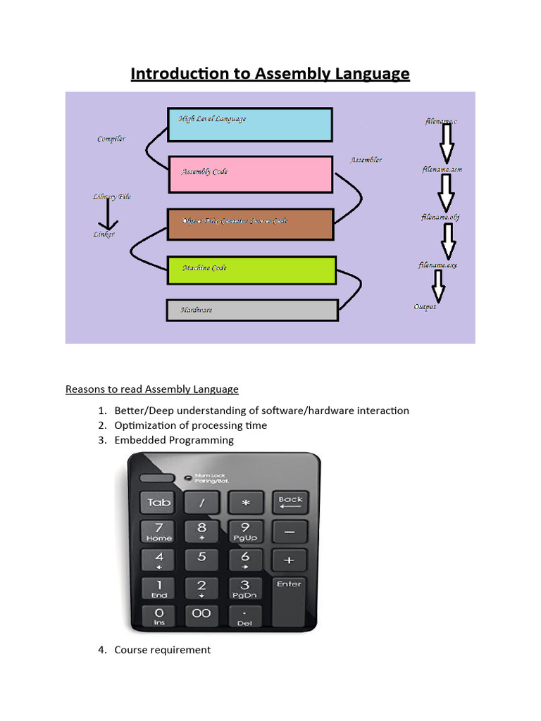 Introduction to Assembly Language | Download Free PDF | Assembly Language | Programming