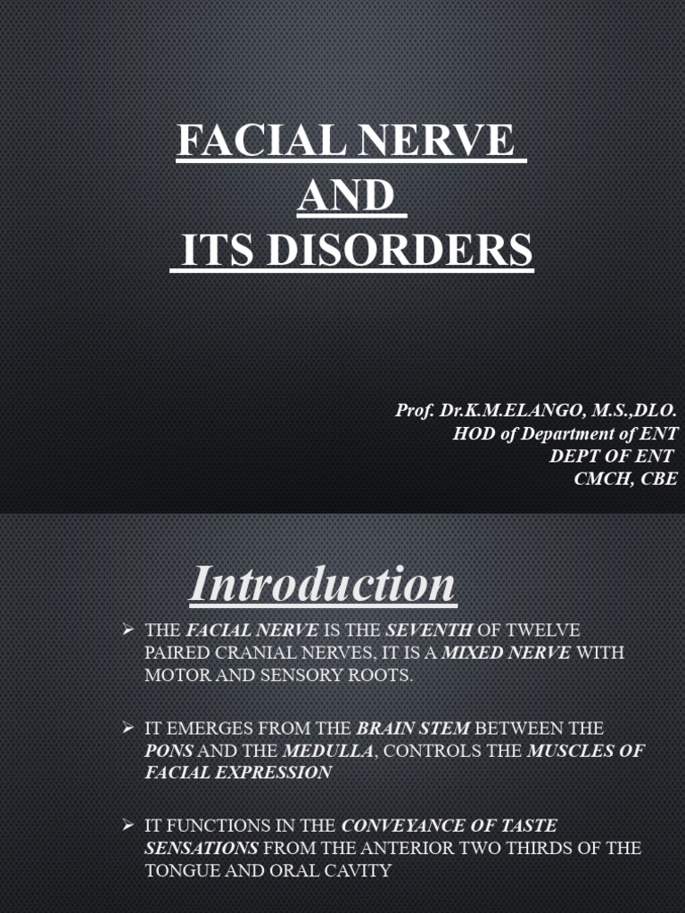 Facial Nerve and Its Disorders - Copy_0 | Download Free PDF | Human ...