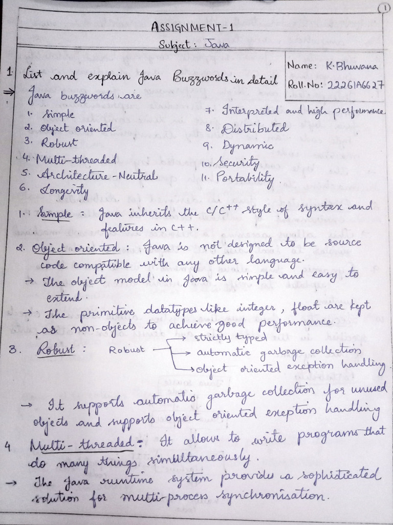 JAVA Assignment - 1 | PDF JAVA Assignment - 1 | PDF