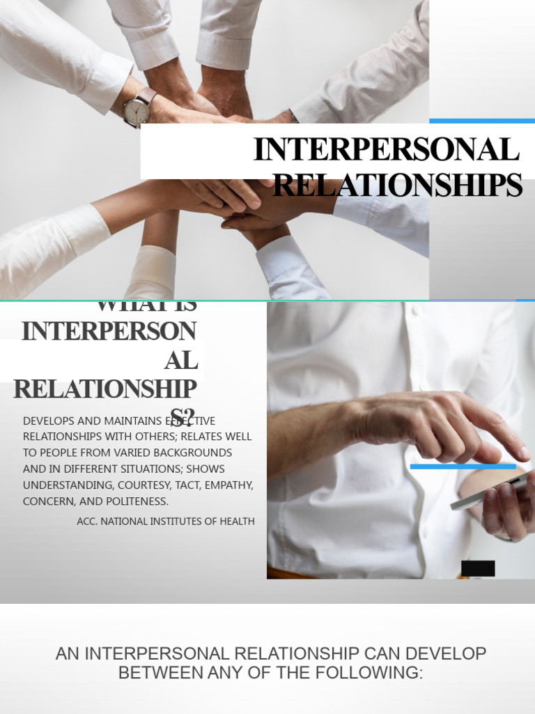 Interpersonal Relationships | PDF | Love | Interpersonal Relationships