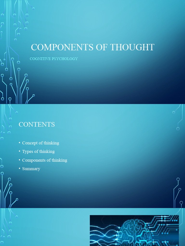 Group 4 Presentation Components of Thought | Download Free PDF ...