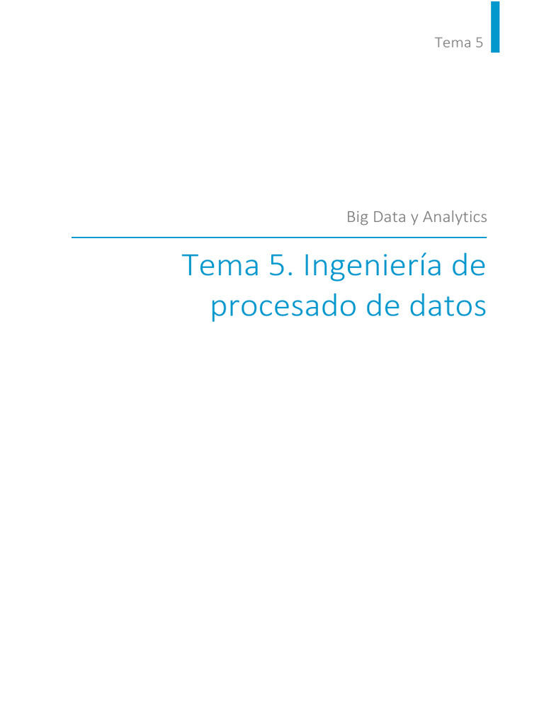 Tema 5 BDA | Descargar gratis PDF | Apache Hadoop | Mapa reducido