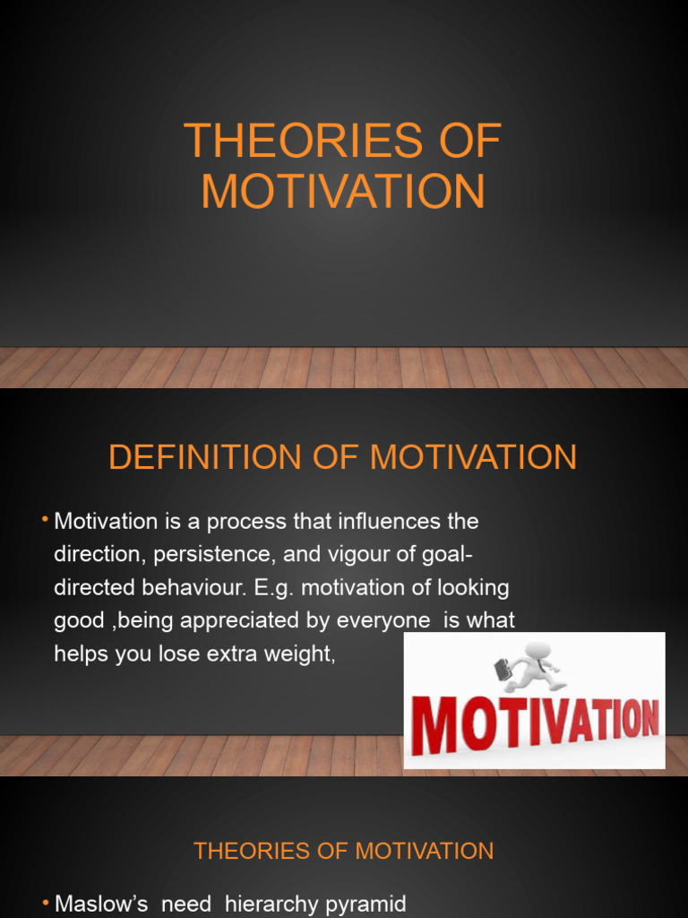 Theories of Motivation - Vansh | PDF | Motivational | Motivation
